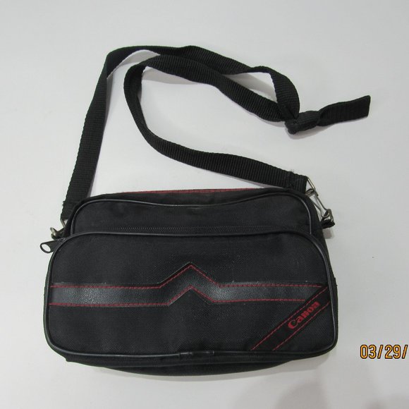 Canon | Bags | Canon Camera Gadget Crossbody Travel Bag Black Red ...